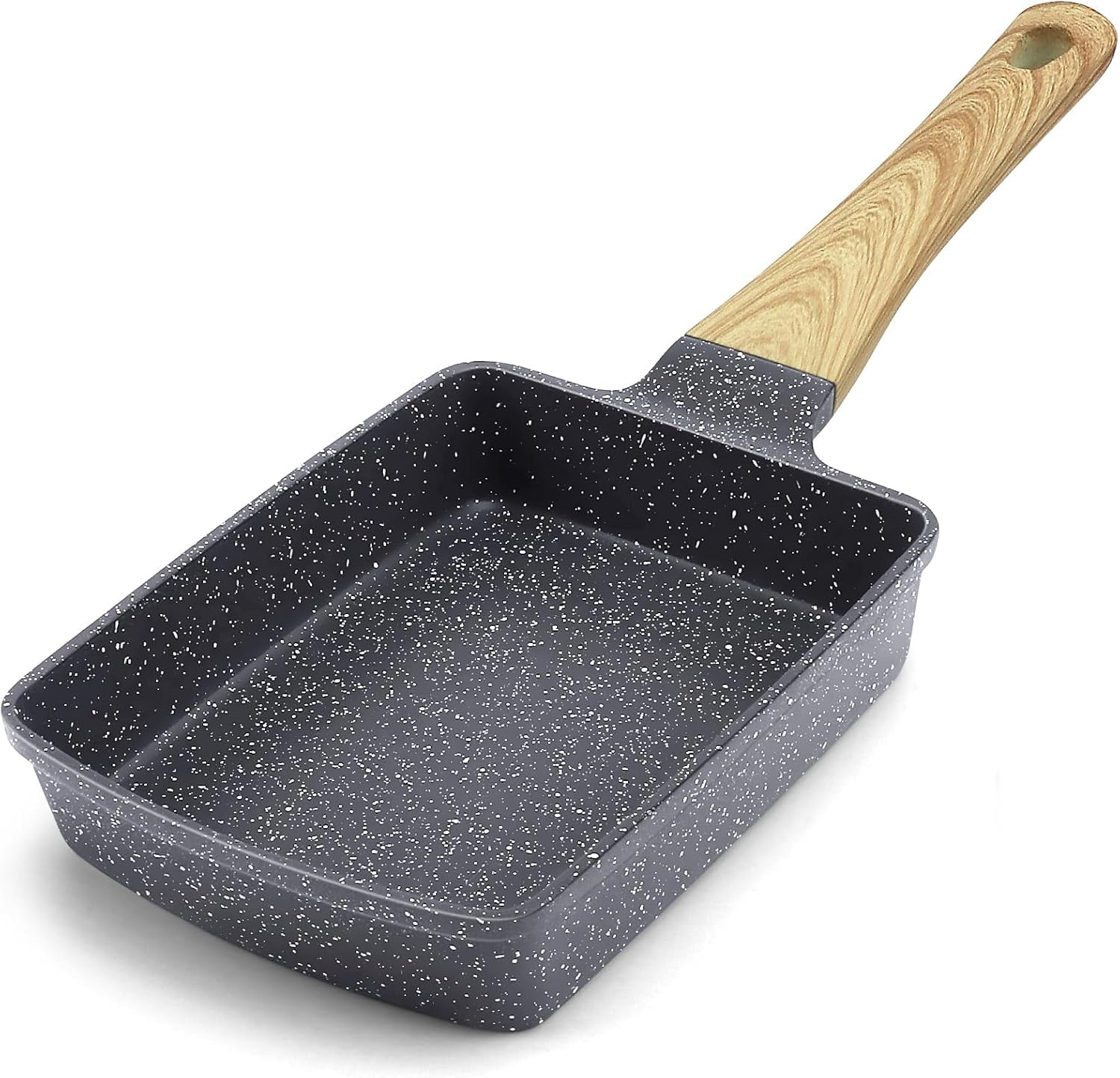 Nonstick Egg Frying Pan, 4-Cup Granite Non Stick Omelette Pan Skillet ...