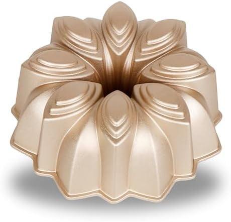 Nonstick Fluted Cake Pan, Perfect for Fluted Cakes, Die Cast Aluminum ...
