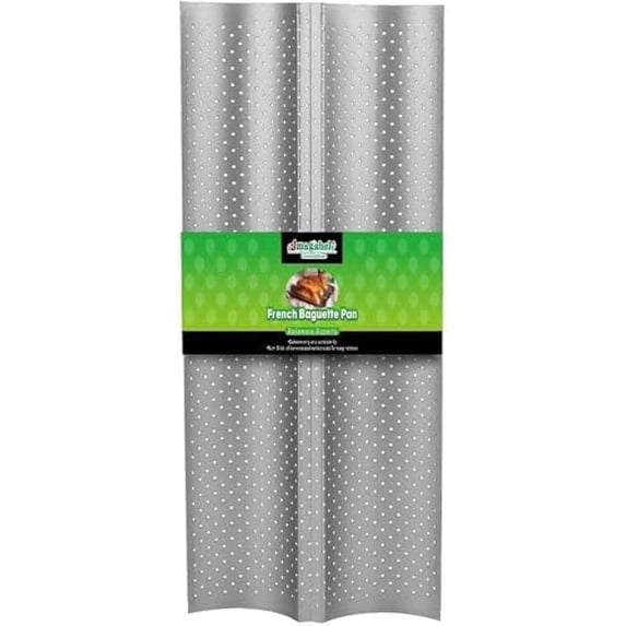 Nonstick French Baguette Pans for Baking 15”x6.3” Carbon Steel 2 Loaf ...