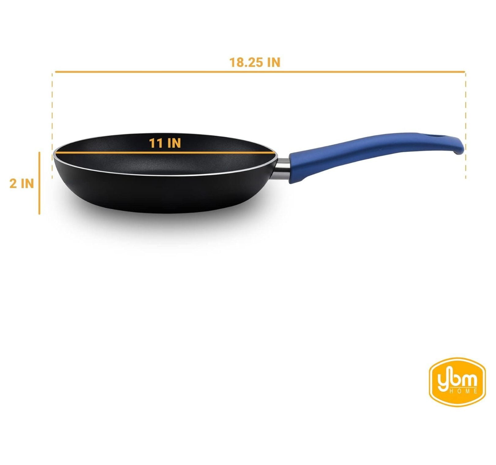Nonstick Frying Pan 11 inch - Hard Anodized Aluminum with Dual-Layer ...
