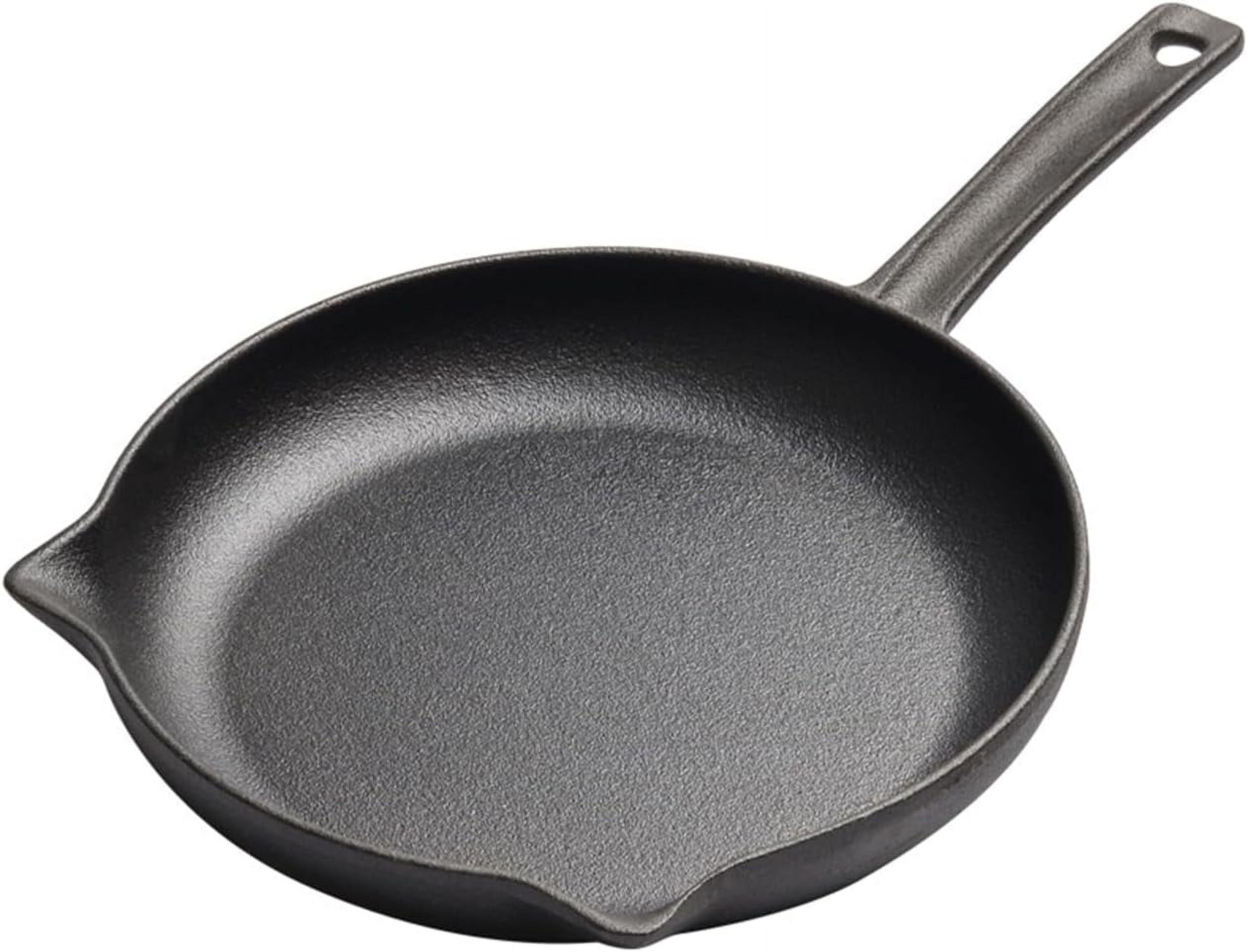 Nonstick Frying Pan,8.3 Inch Cast Iron Grill Pan with Diversion Port ...
