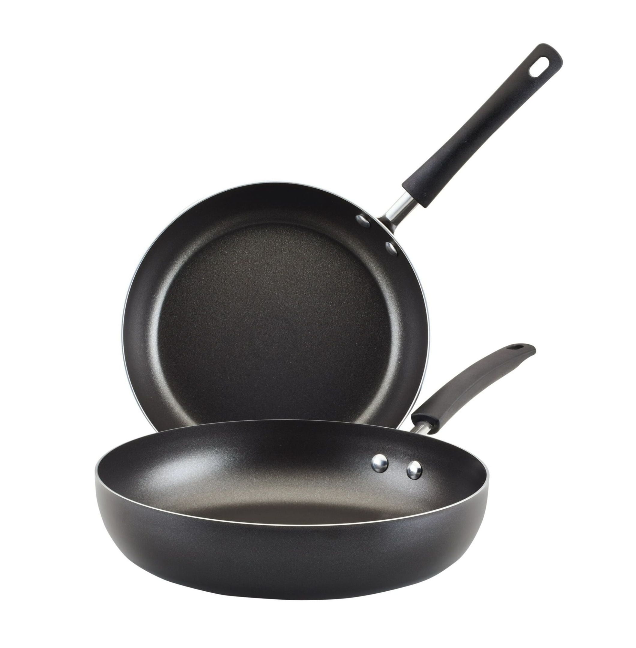Nonstick Frying Pan Set 2 Piece, 10.5 & 12 Inch Skillets - Deep ...