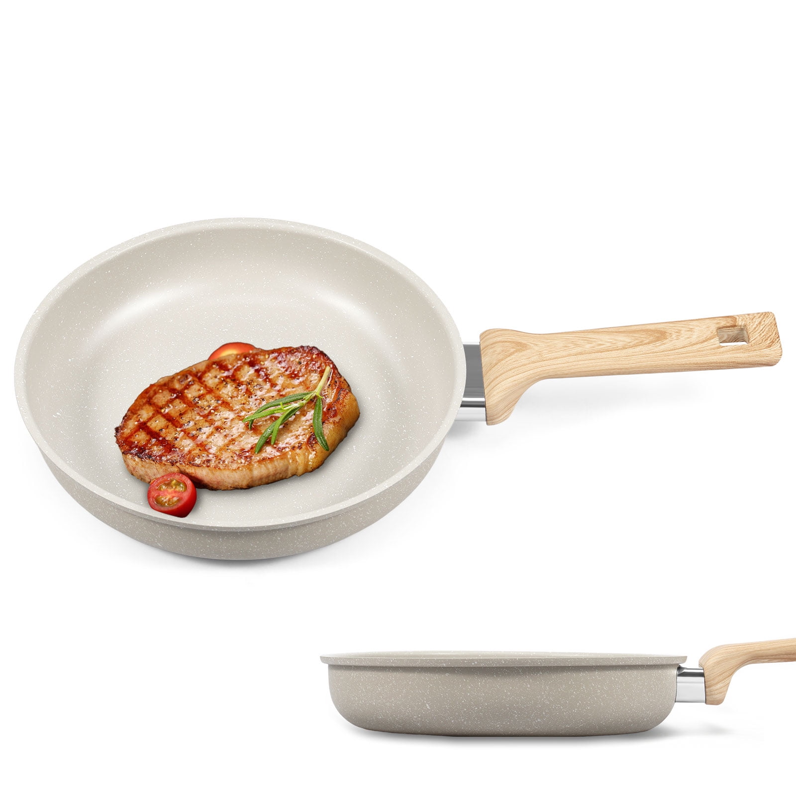 Nonstick Frying Pan Skillet Enduring Frying Pan with Heat Resistant ...