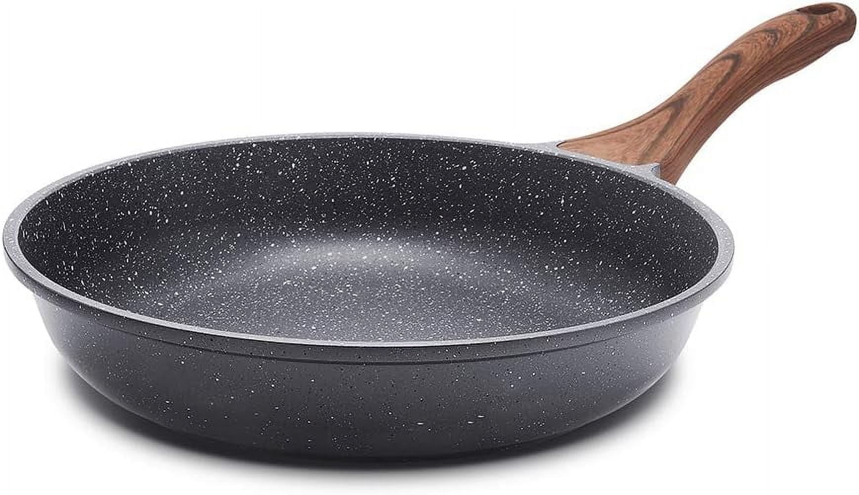 Nonstick Frying Pan Skillet, Swiss Granite Coating Omelette Pan, Stone ...