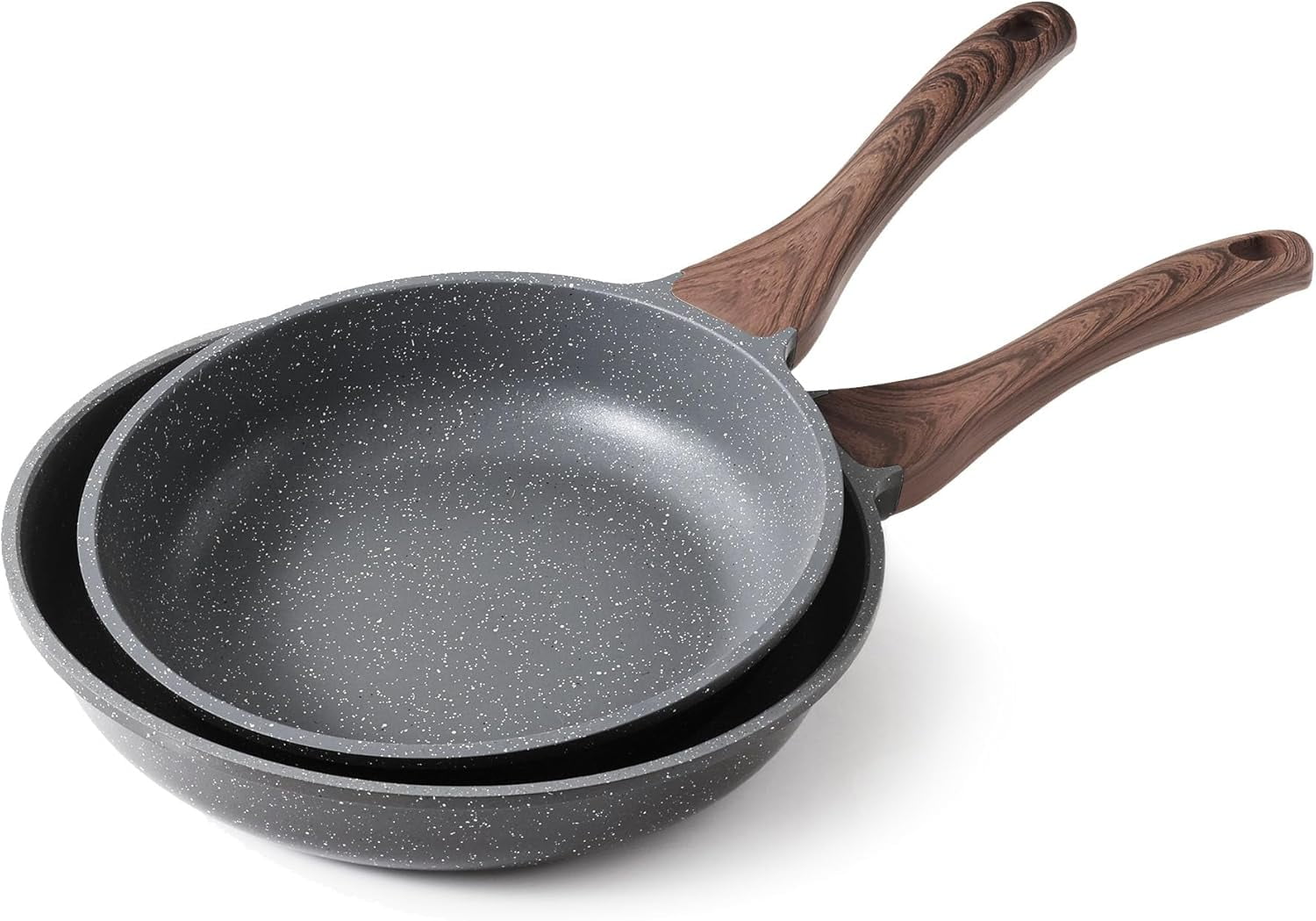Nonstick Frying Pan Skillets, Swiss Granite Coating Omelette Pans ...
