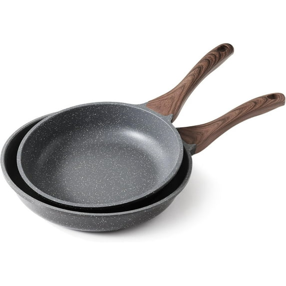 Nonstick Frying Pan Skillets, Swiss Granite Coating Omelette Pans ...