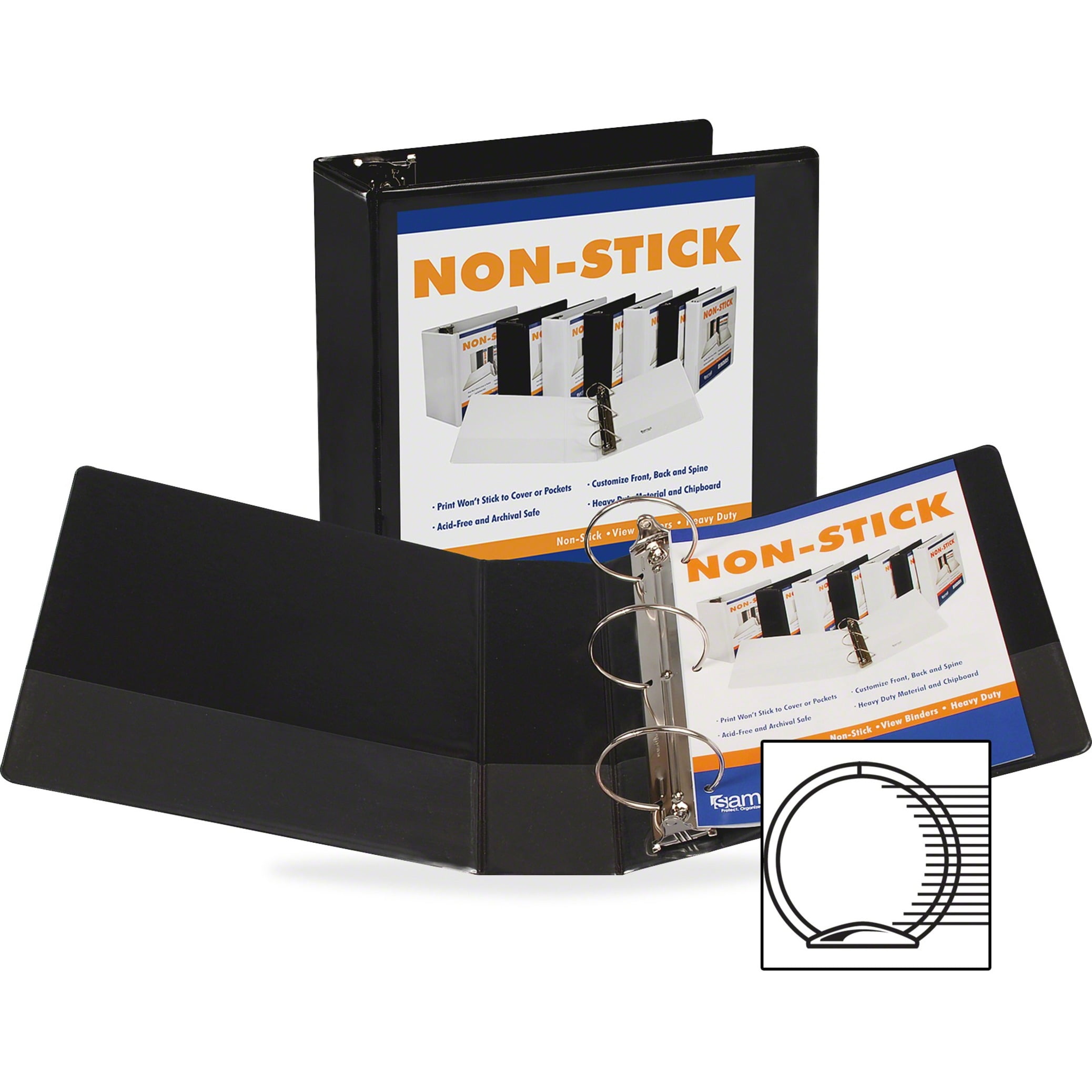 Nonstick Insertable Round Ring Binders - Walmart.com