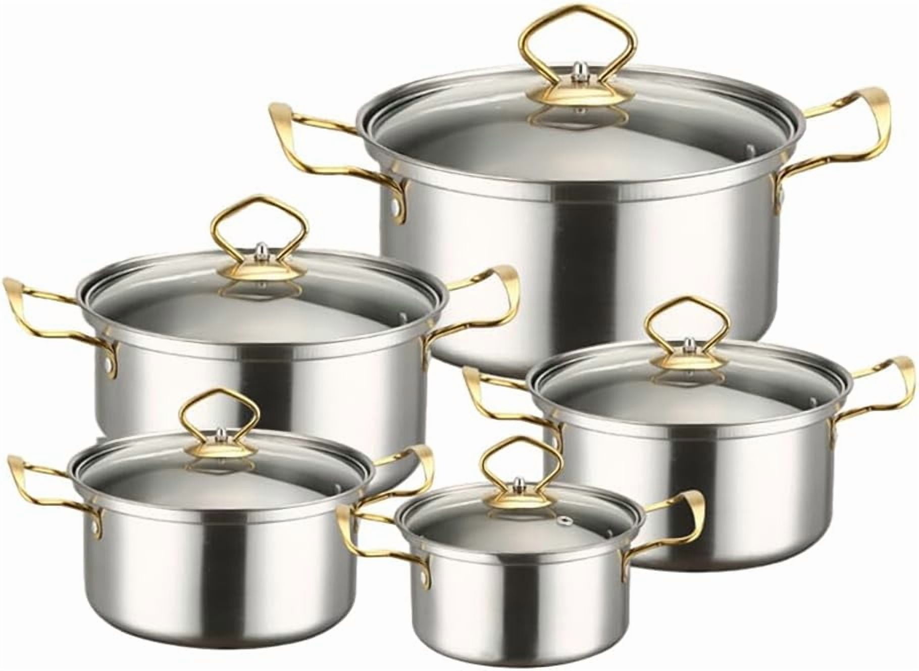 Nonstick Kitchen Cookware Sets, Stainless Steel Cookware Pot, Stainless ...