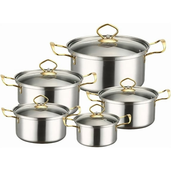 Nonstick Kitchen Cookware Sets, Stainless Steel Cookware Pot, Stainless ...
