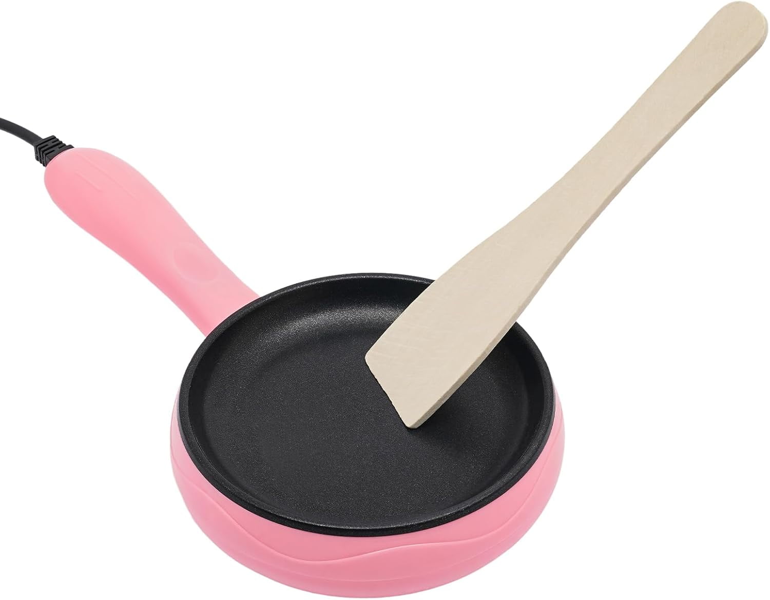 Nonstick Pan Mini Skillet,450W 5.9Inch Mini Stainless Steel Skillet Electric Frying Pan with ...