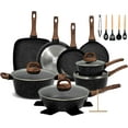 Nonstick Pots and Pans Set, 25- Ceramic Cookware Set, Induction Kitchen ...