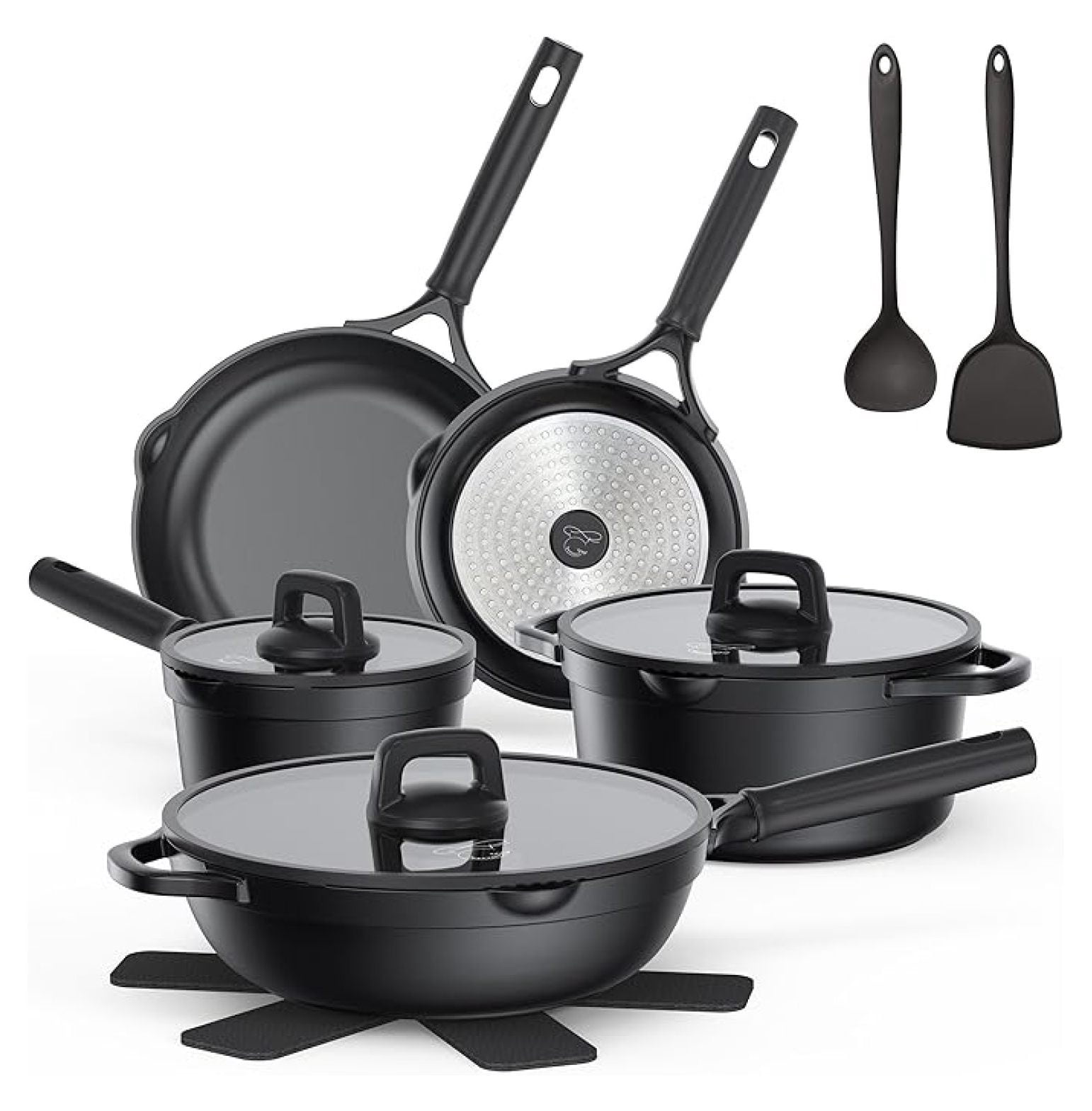 Nonstick Pots and Pans Set, Non Stick Cookware Set 14 Pcs, Induction ...