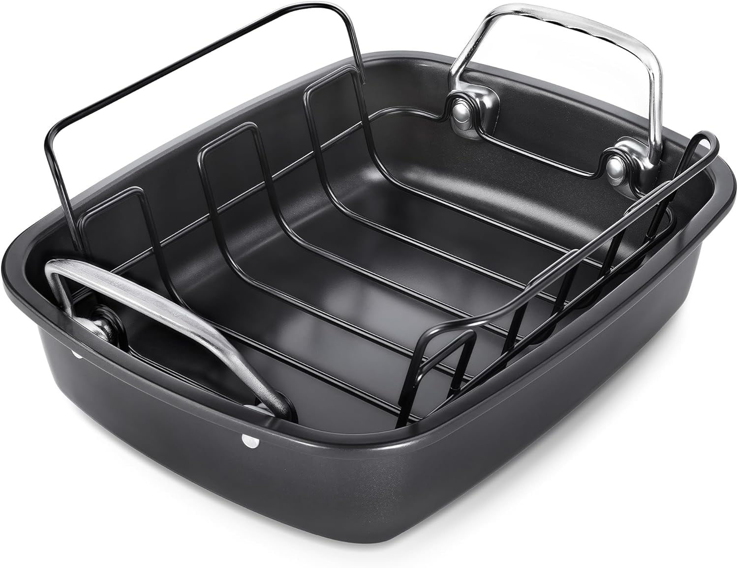 Nonstick Roasting Pan with Rack, Turkey Roasting Pan for Oven, Large ...