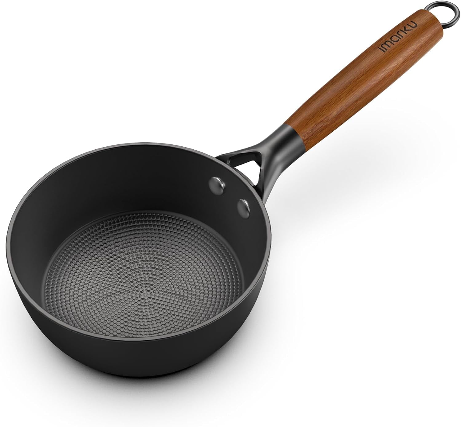 Nonstick Sauce Pan, Honeycomb Lock Oil Cast Iron Cooking Pot, Non Stick ...