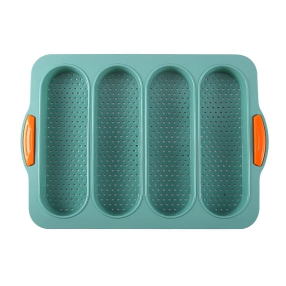 Nonstick Silicone Loaf Pan for Baking â French Bread Pan, Baguette Mold ...