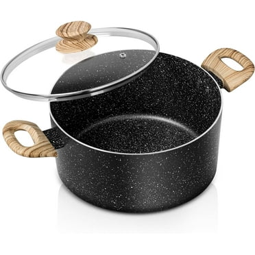 Cook N Home Large 10.5-QT Nonstick Aluminum Stockpot with Glass Lid ...