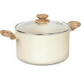 Nonstick Stock Pot, 6 Quart Cooking Pot with Lid, Induction Soup Pot ...