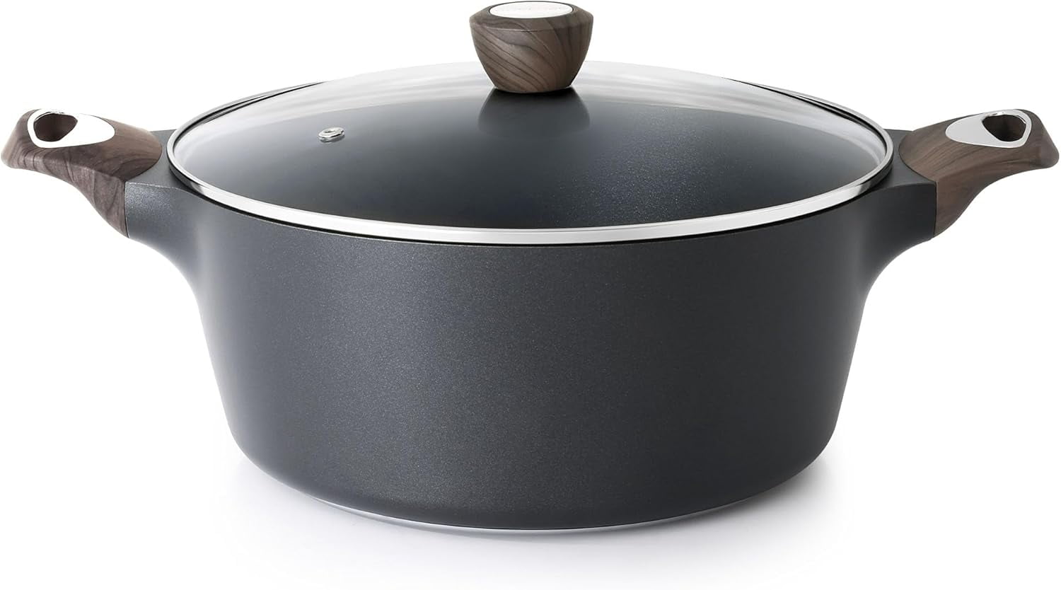 Nonstick Stock Pot with Lid, 2.6/4.5/6.6 QT Soup Pot Casserole Pot ...
