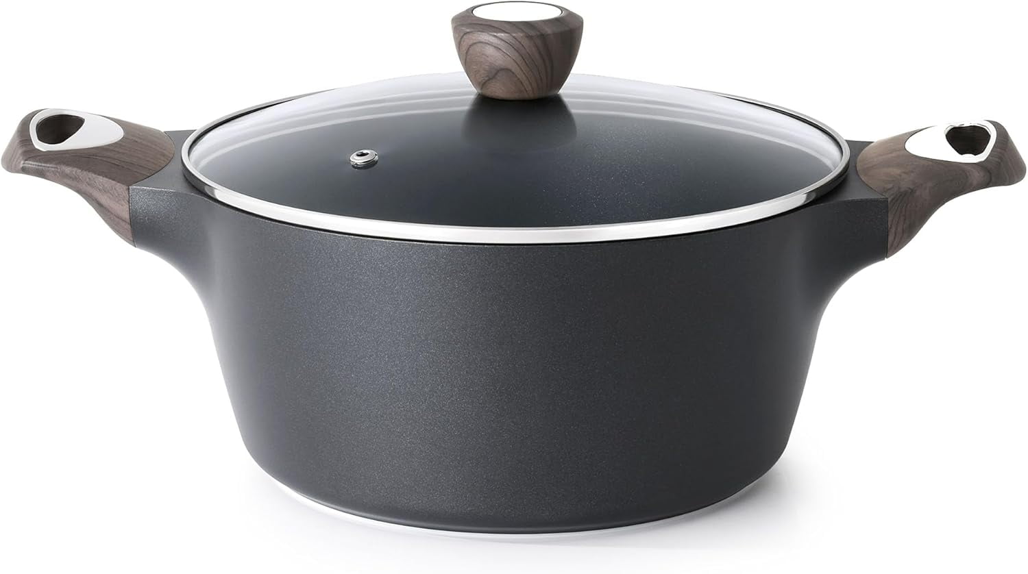 Nonstick Stock Pot with Lid, 2.6/4.5/6.6 QT Soup Pot Casserole Pot ...