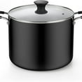 Nonstick Stockpot with Lid 10.5-Qt, Deep Cooking Pot Cookware Canning ...