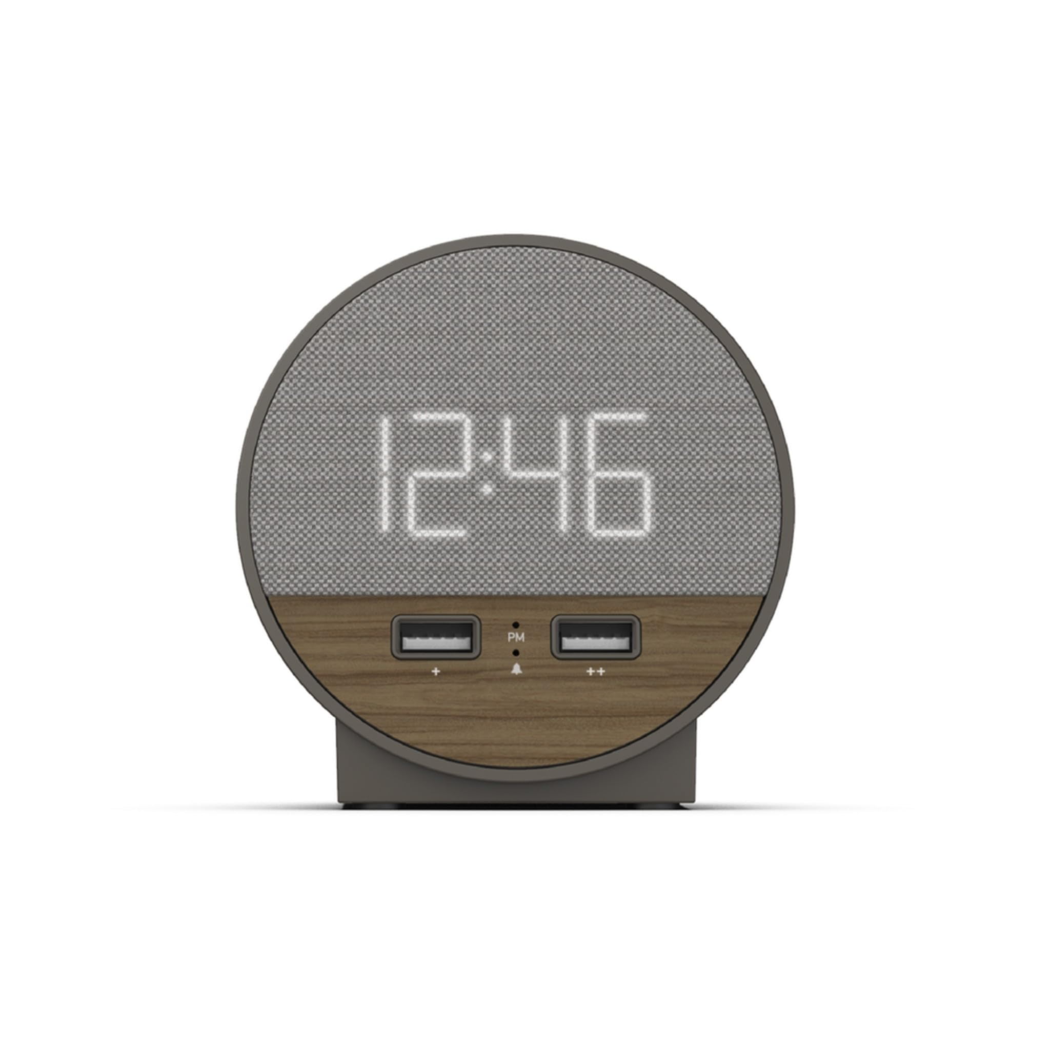 Nonstop Station O USB-C Hotel Alarm Clock, Grey Fabric - Walmart.com
