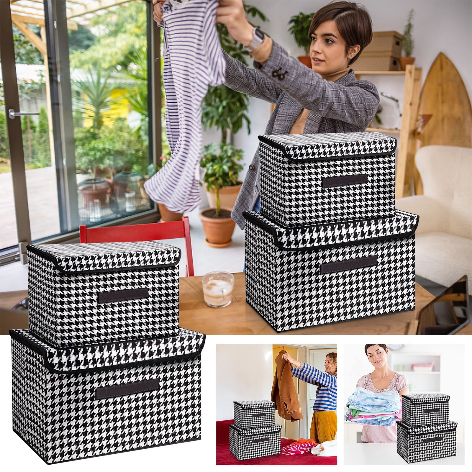 Nonwoven Folding Organizer Storage Box, Clothes Clutter Storage ...