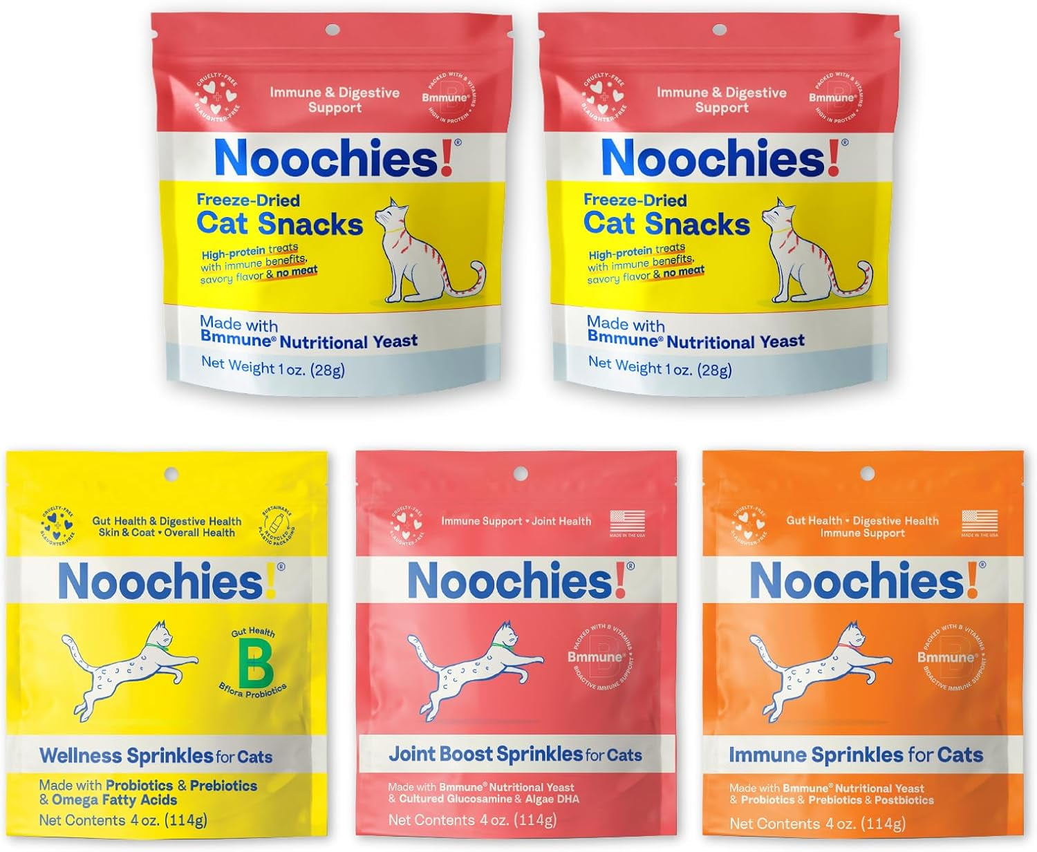 Noochies! Complete Cat Bundle! (2 Packs of Protein-Packed, 1 Joint ...