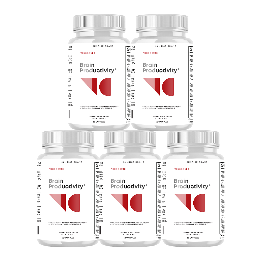 Noocube Brain Productivity Pills, Cognitive & Memory, Premium Formula ...