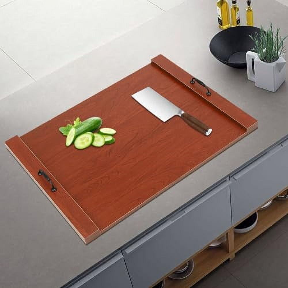 Noodle Board Stove Cover, Wood Stove Top Covers with Handles Counter ...