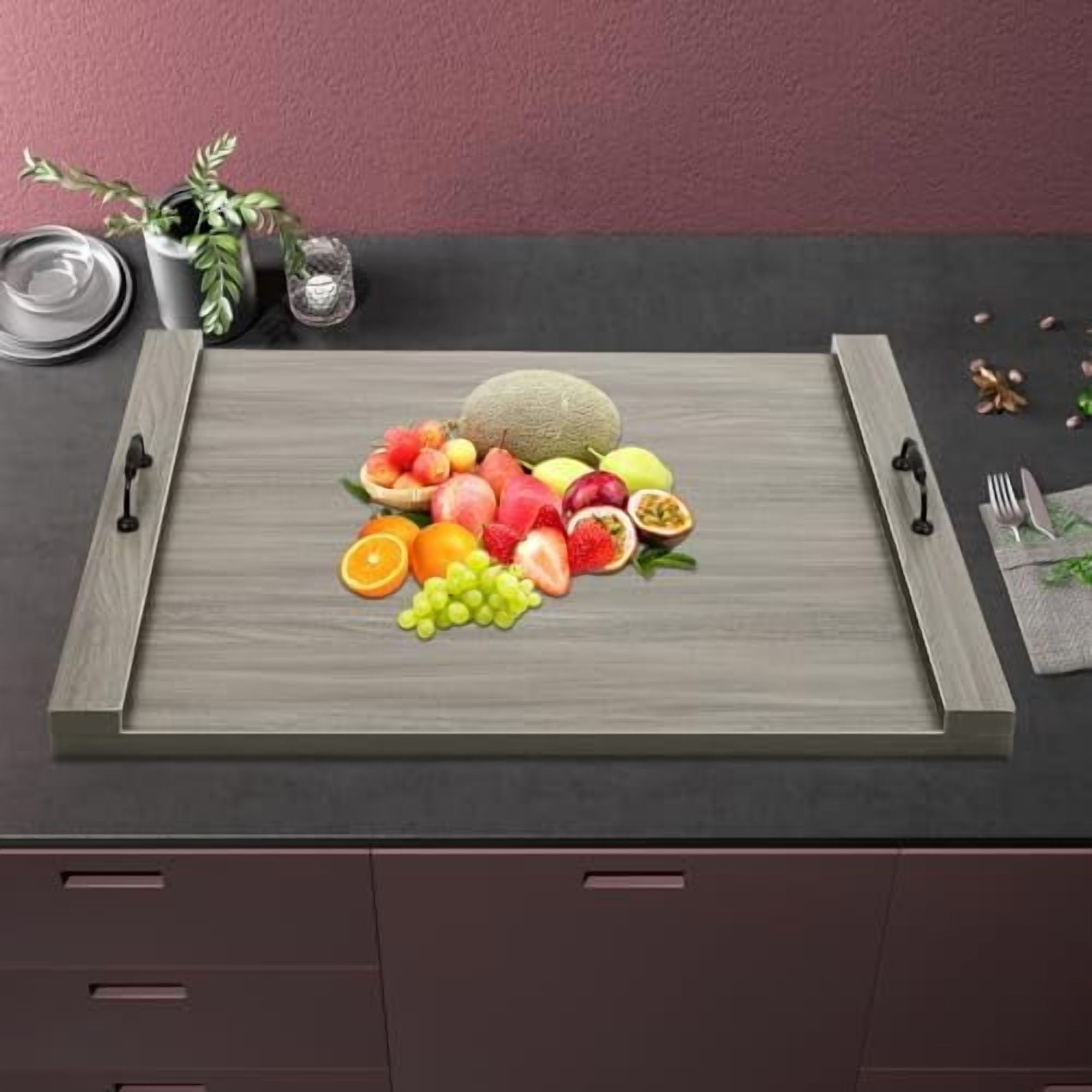 Noodle Board Stove Cover - Wooden Multi-Purpose Stovetop Cover for Gas ...