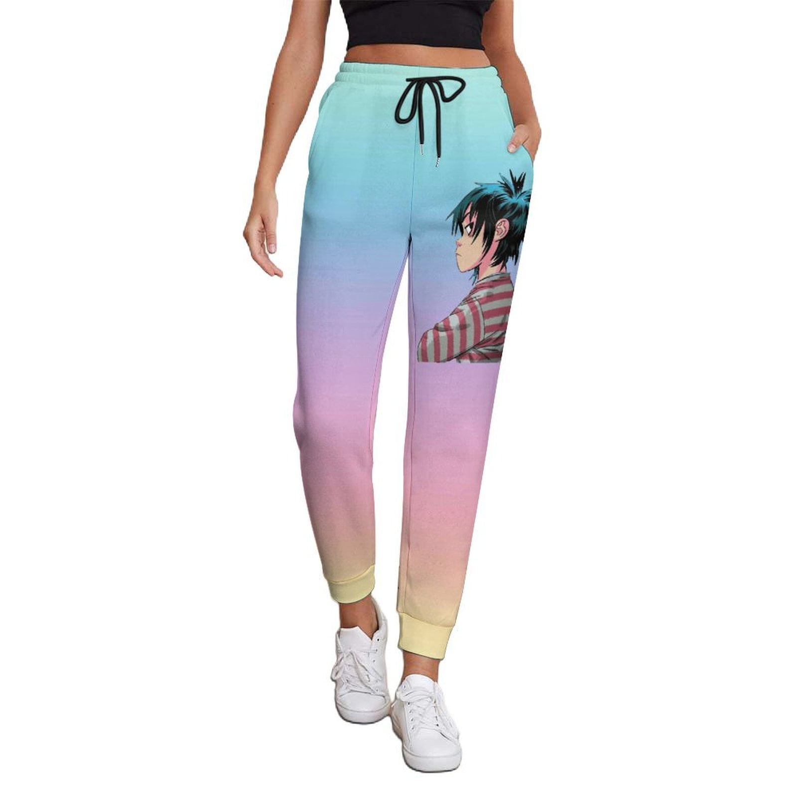 Noodle Music Gorillaz Womens Sweatpants Joggers Pants Daily Trousers 3D ...