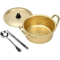Beautiful Korean Ramen Noodle Pot, Soup Cooking Pot with Lid, Spoon ...