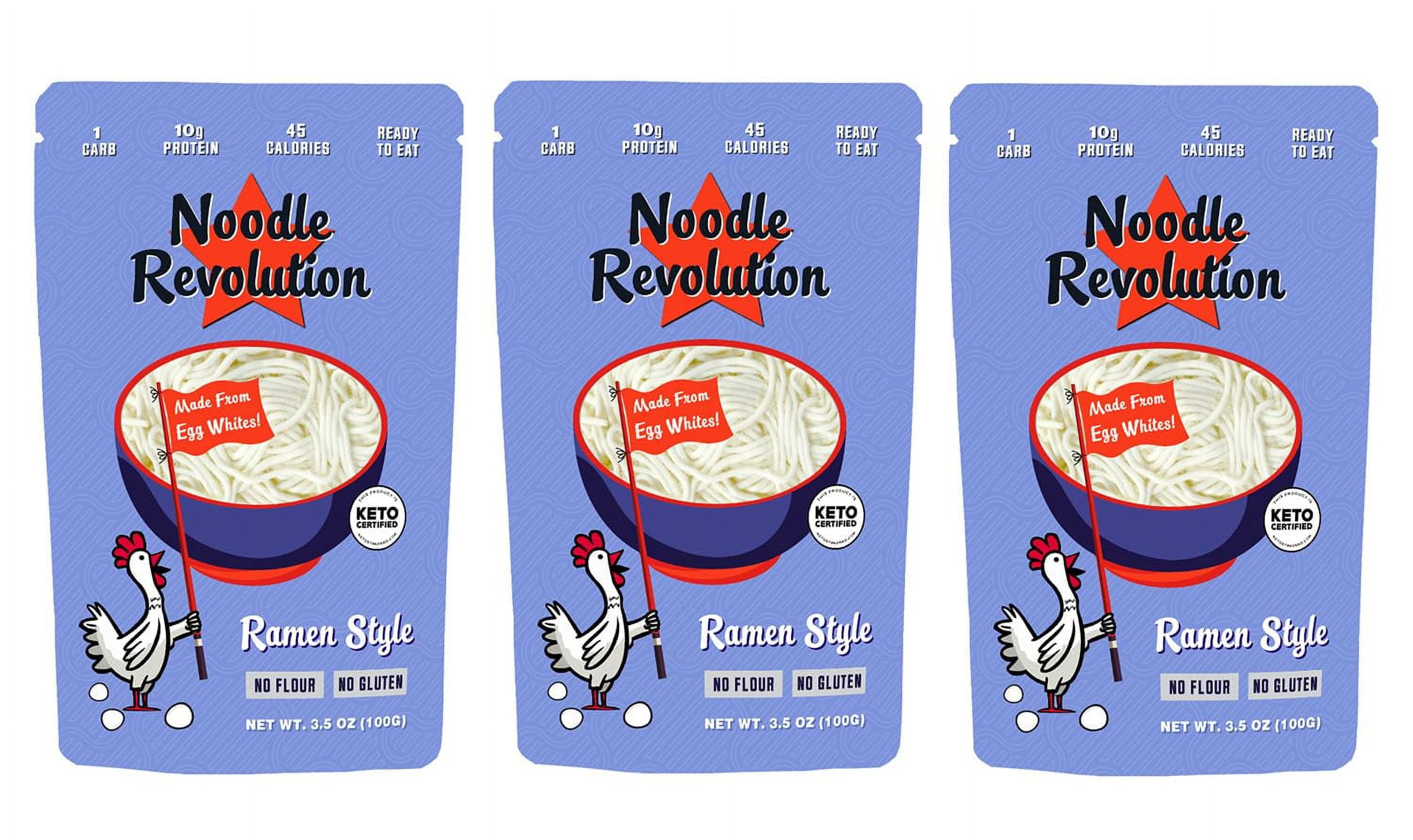 Noodle Revolution - Keto Noodles (Just 1G Carbs), Made From Egg Whites ...