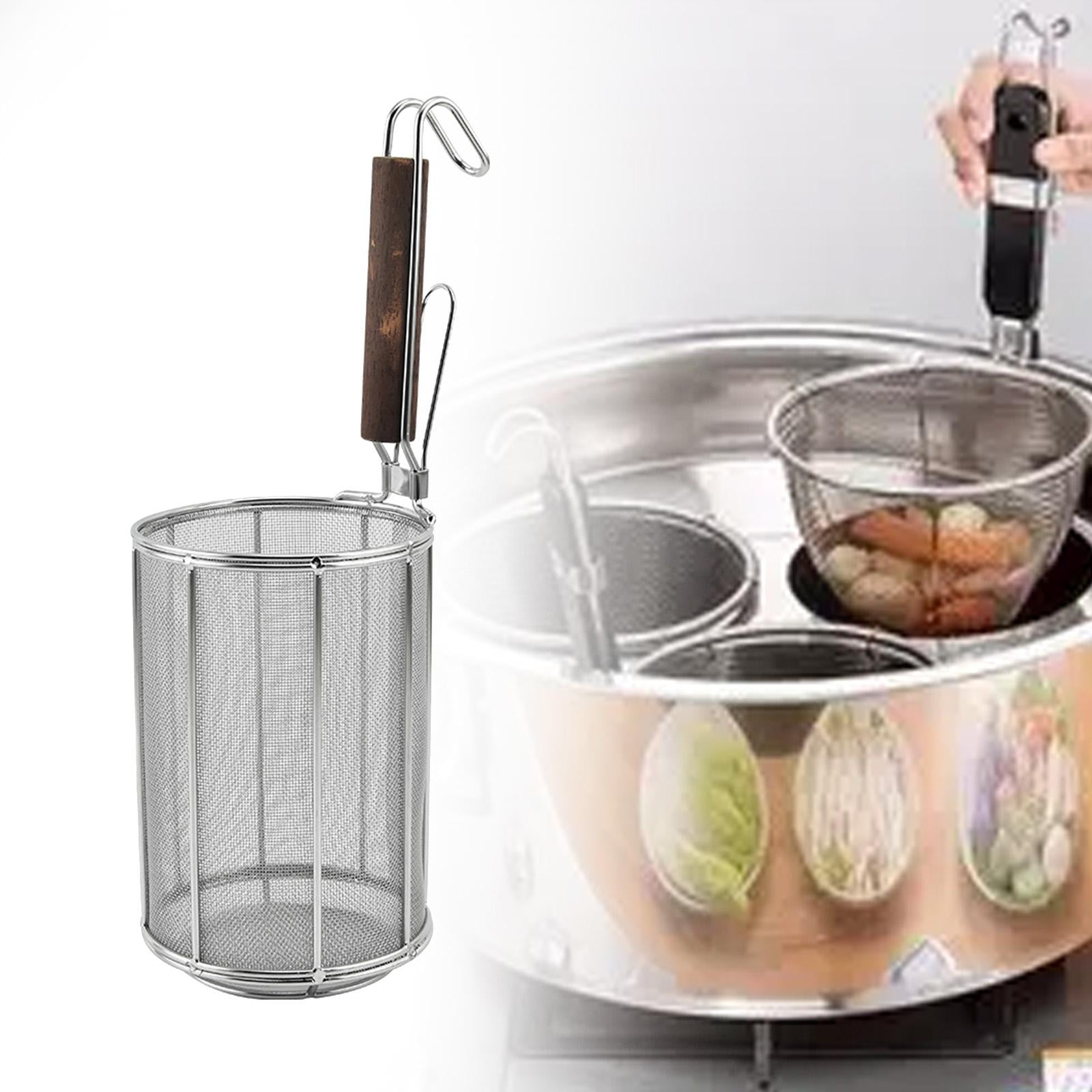Noodle Sifter Boil Basket Frying Basket Anti Scald Handle Noodles ...