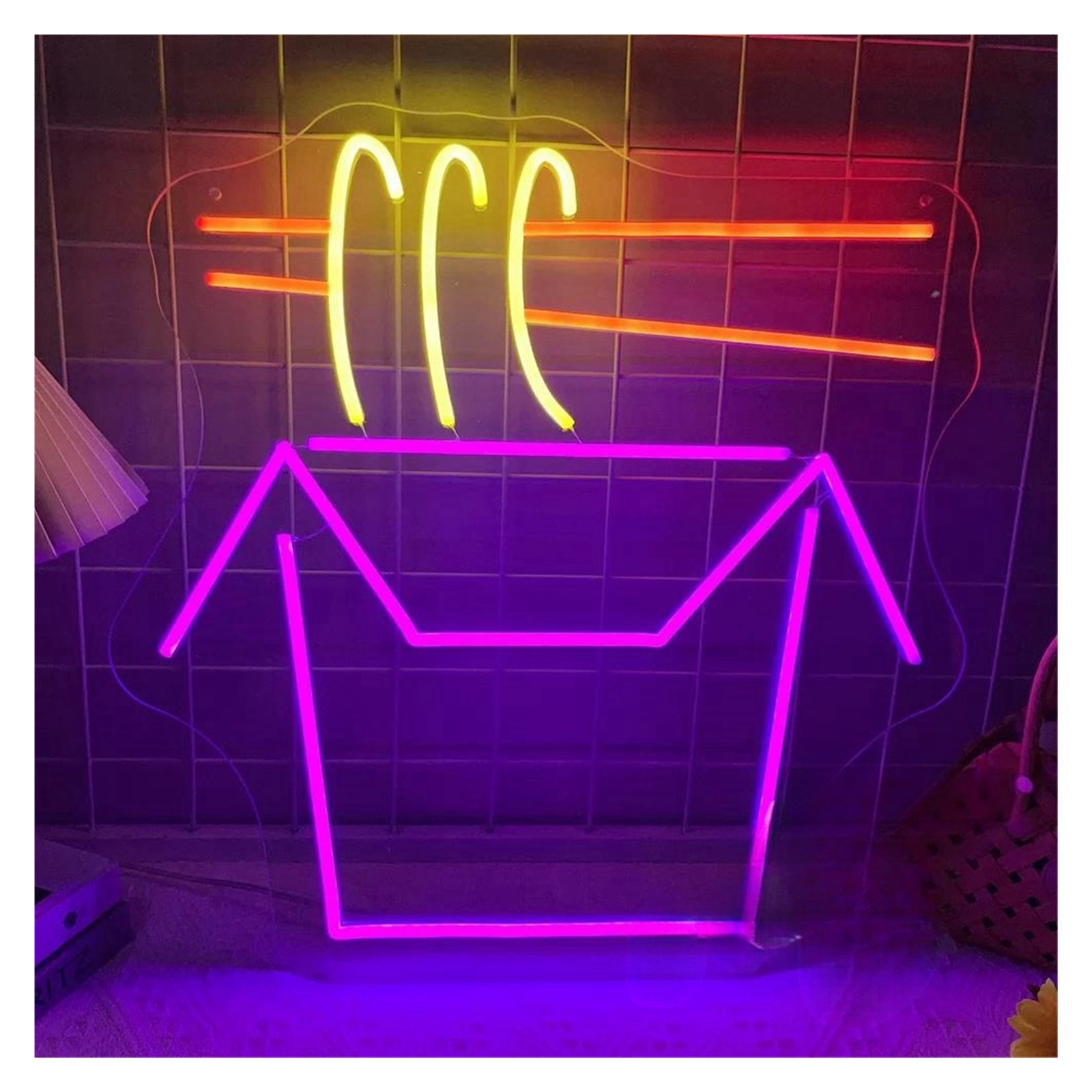 Noodles Neon Sign For Wall Decor Art Room Decoration For Kitchen ...