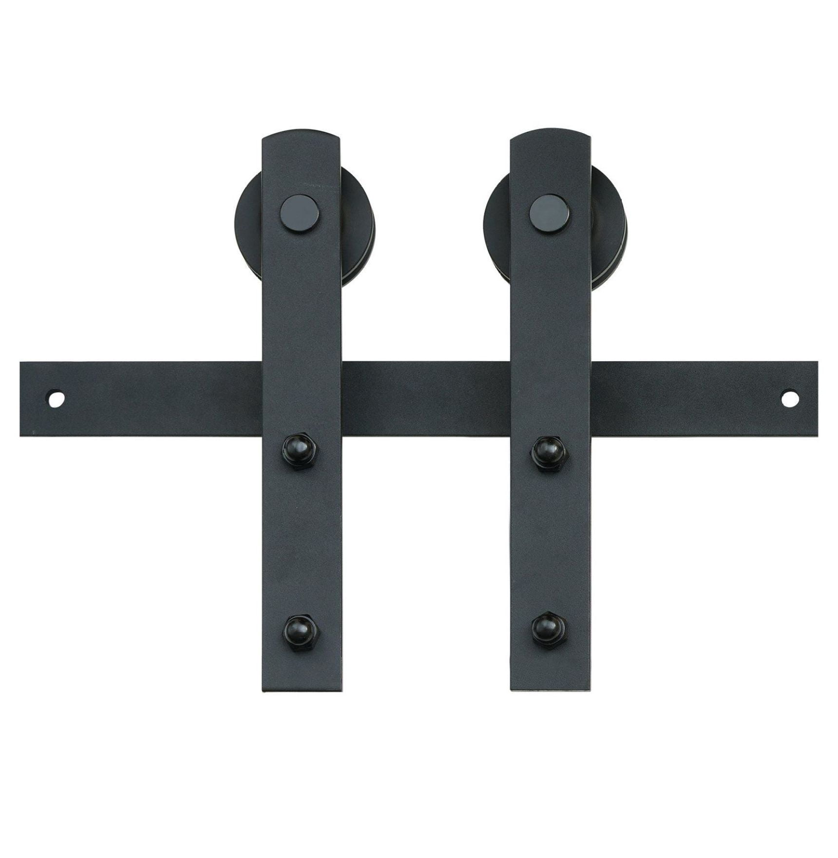 Nook Warmth 8FT Sliding Barn Door Hardware Kit - Heavy Duty 330LBS for ...