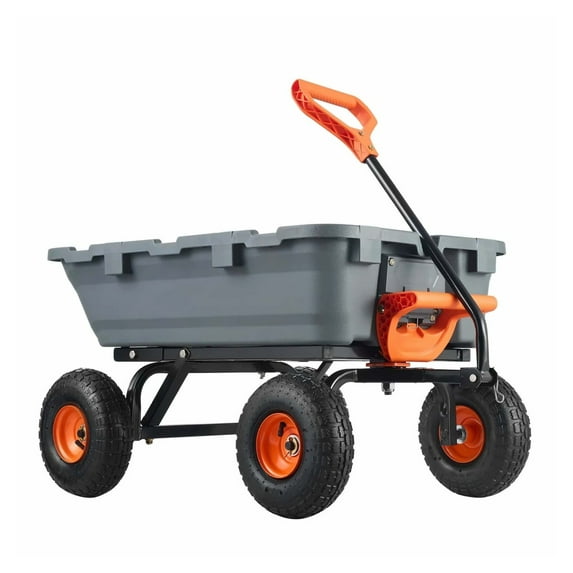 Nook Warmth Garden Dump Cart - 1500lbs Heavy Duty Utility Wagon with 13 ...