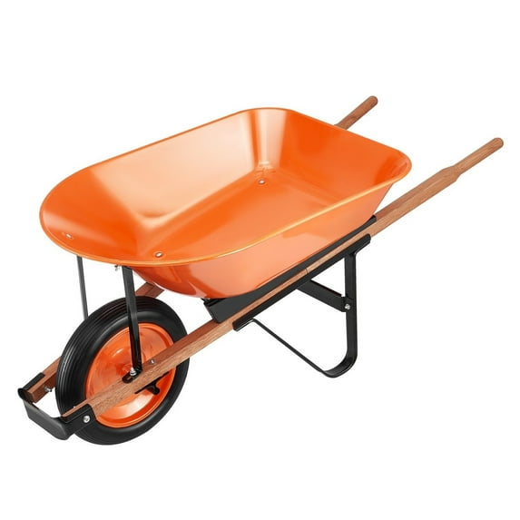 Nook Warmth Wheelbarrow Cart - 6 Cu Ft, 330 lbs Capacity, One Wheel ...