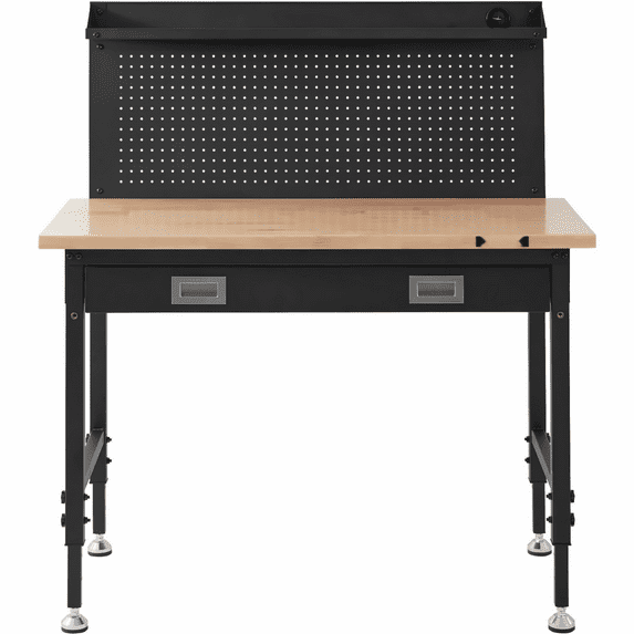 Nook Warmth Workbench Adjustable Height 28-39.5", Heavy Duty 2000lbs ...