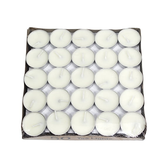 NookHive 50 Pcs Citronella Scented Tea Light Candles, Flameless Insect ...
