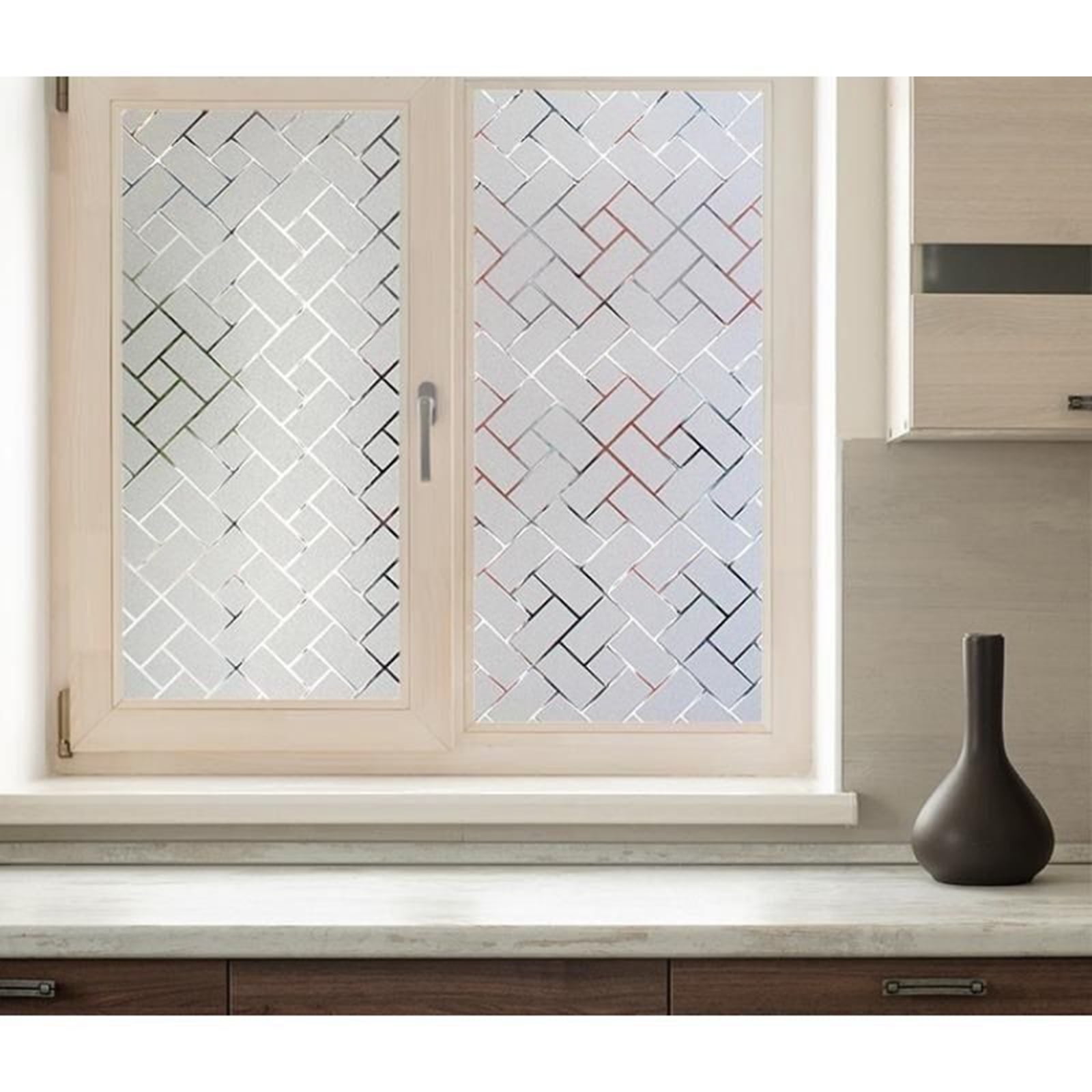 NookHive Static Adhesive Free Diamond Grid Glass Film Window Sticker ...