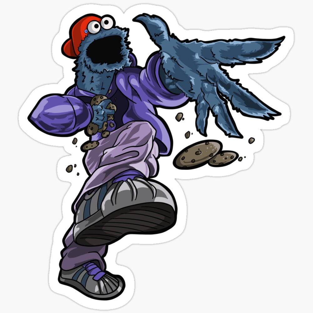 Nookie Monster Stickerphone Decal Water Bottle Stickers, Vinyl Stickers ...