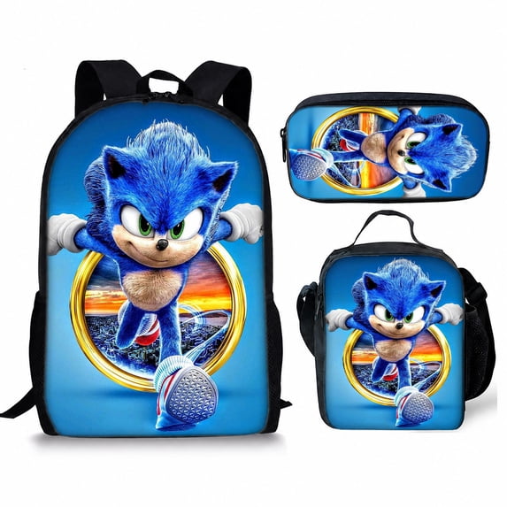 Nookwell 3-in-1 Anime Backpack Set with Lunch Box Pencil Case Durable ...