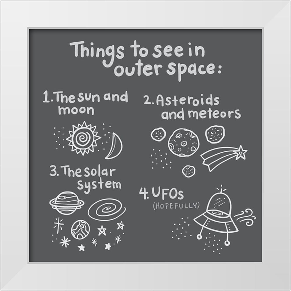 Noonday Design 12x12 White Modern Wood Framed Museum Art Print Titled ...