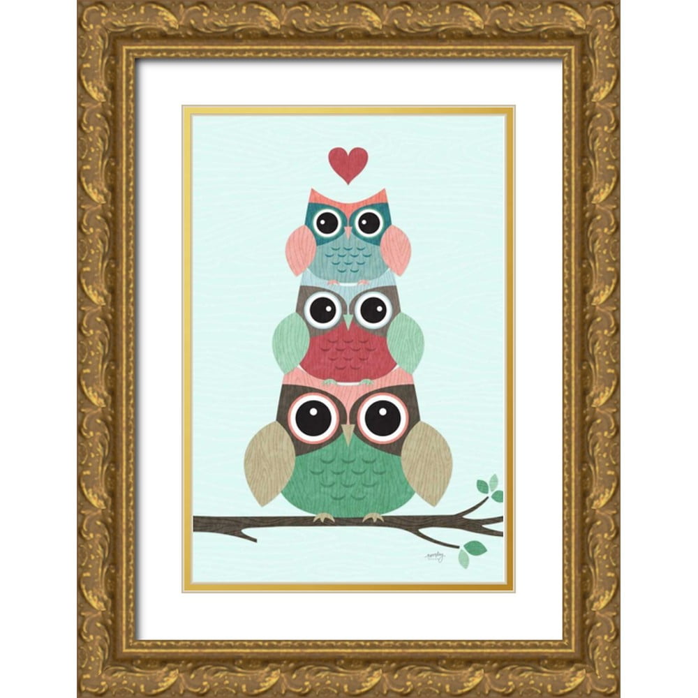 Noonday Design 17x24 Gold Ornate Wood Framed with Double Matting Museum ...