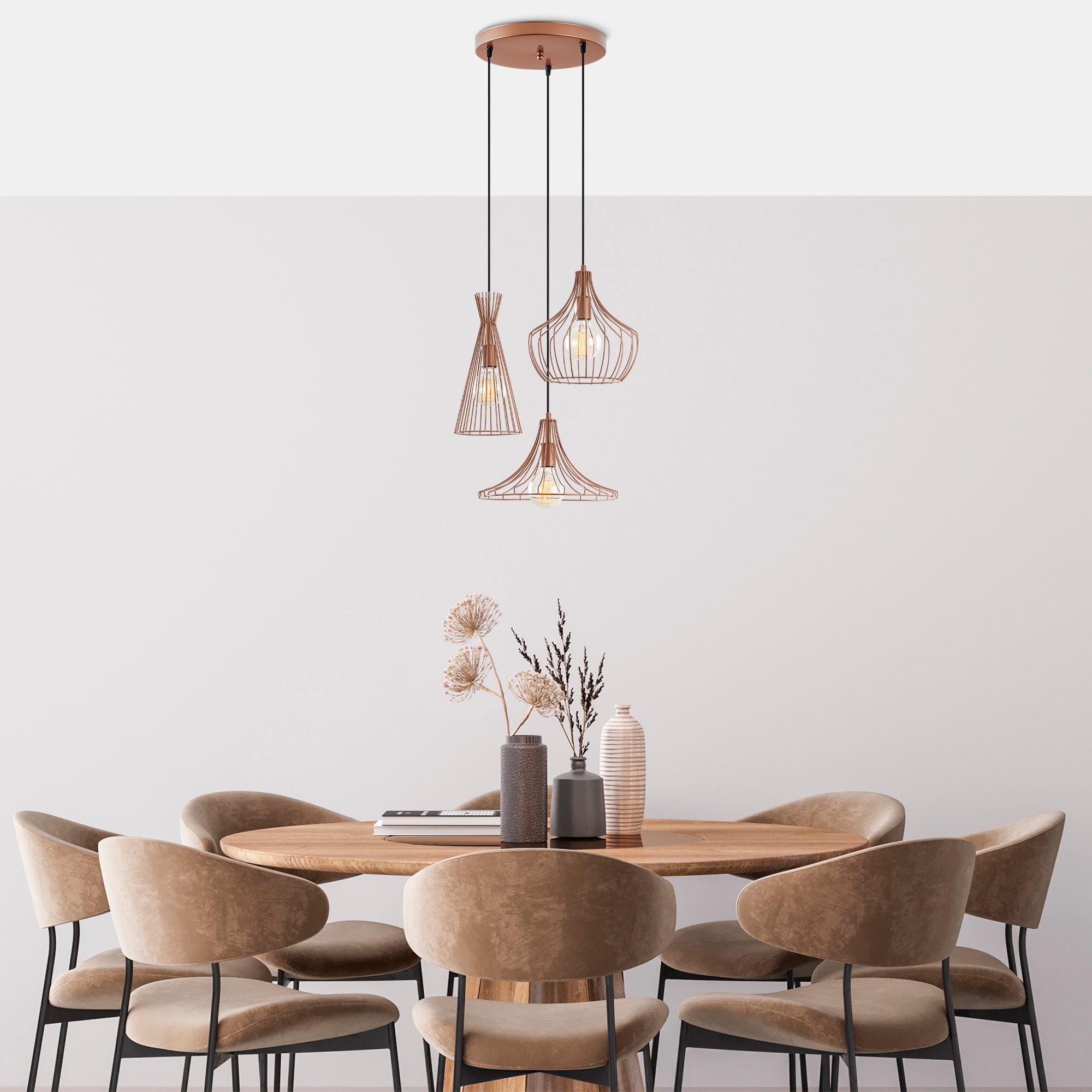 Noor - Mezozom - Copper Chandelier - Walmart.com