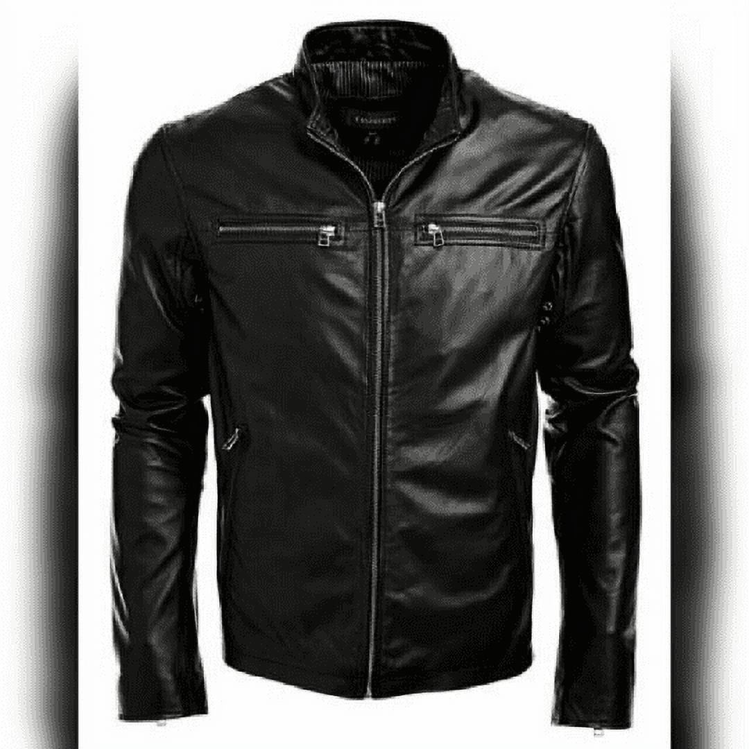 Noora Men's Authentic Lambskin Leather Jacket Slim Fit Outerwear Soft ...