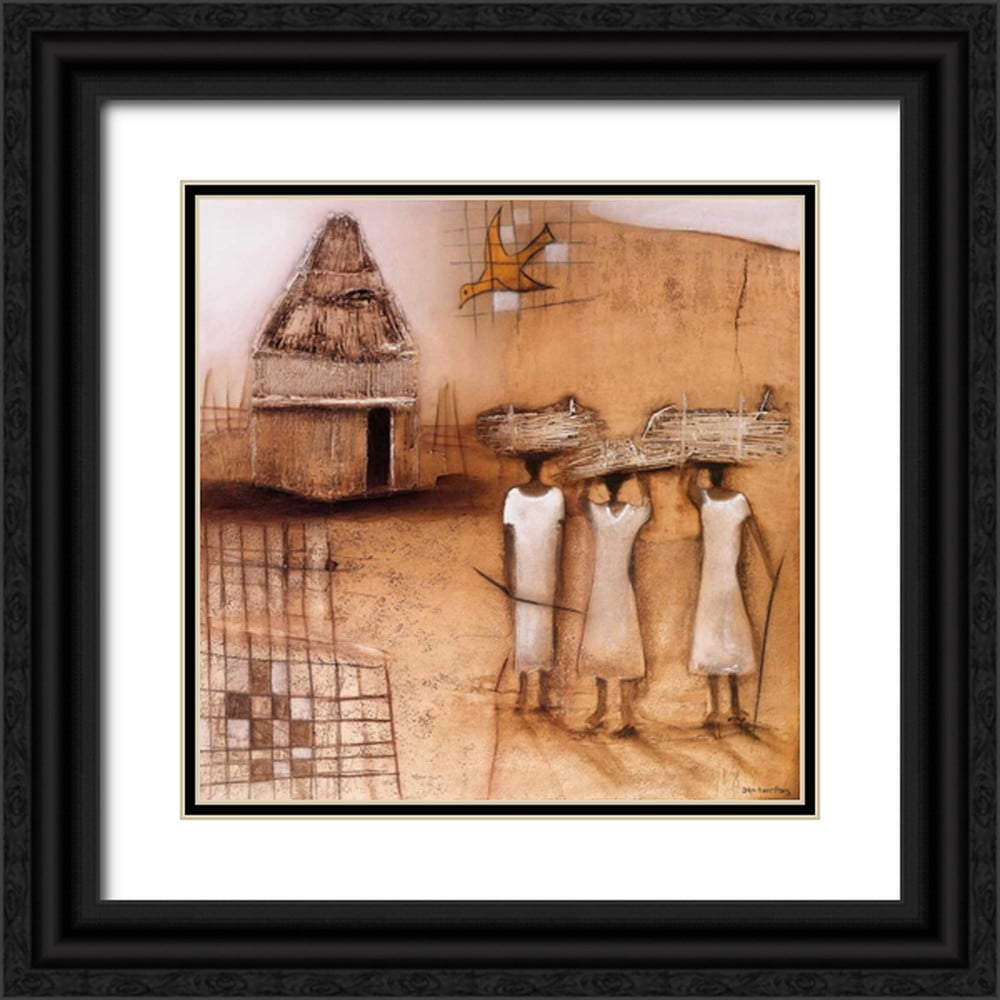 Noordhuis, Jan Eelse 26x26 Black Ornate Wood Framed with Double Matting ...