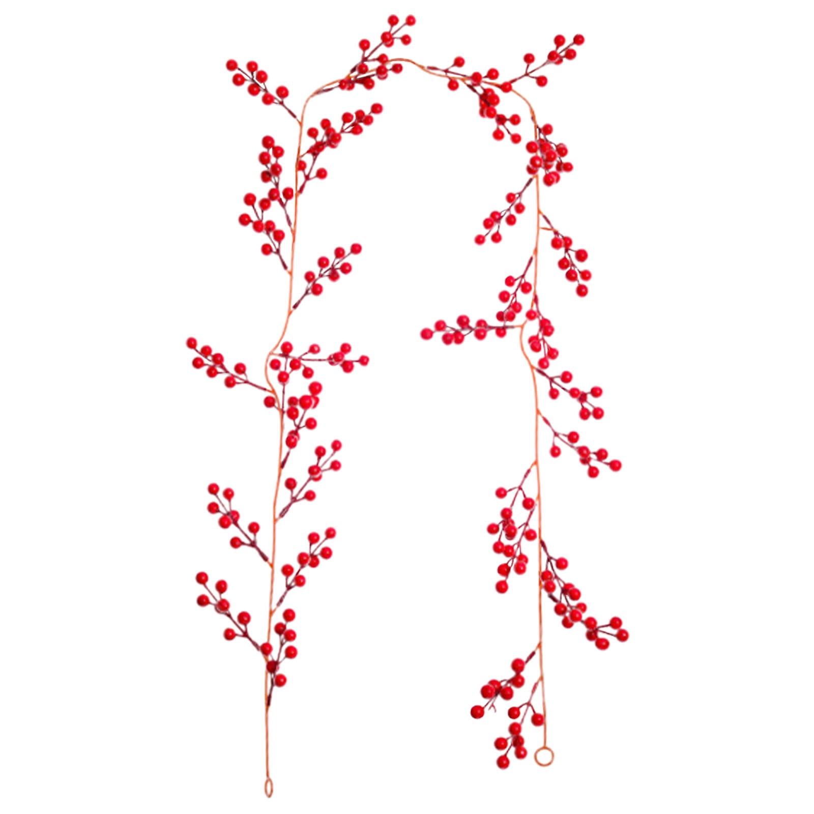 Noothes Artificial Christmas Red Berry Vine 1.75m Flexible Berry ...