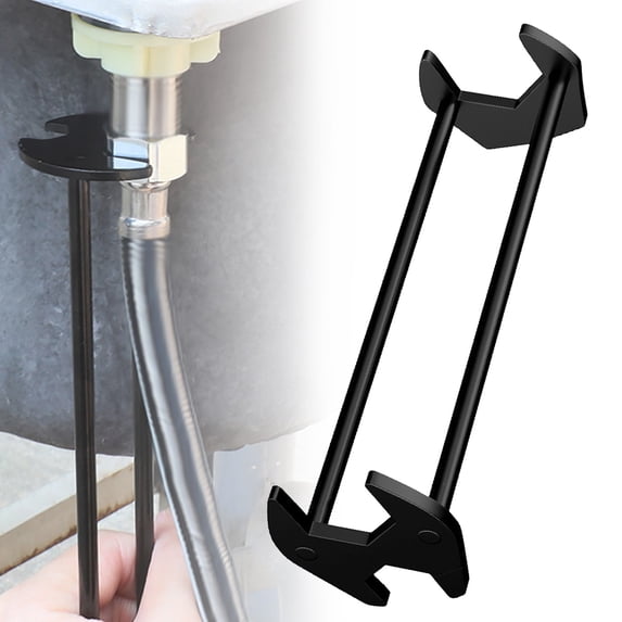 Noothes Basin Wrench for Tight Spaces 4-Jaw Hex Faucet Tool Long Reach ...